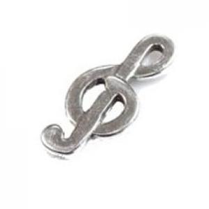 43x17mm treble clef - Metal beads and pendants | CasaTorres.com